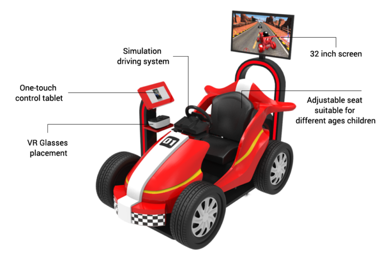 VR Kids Racing Simulator | Movie Power