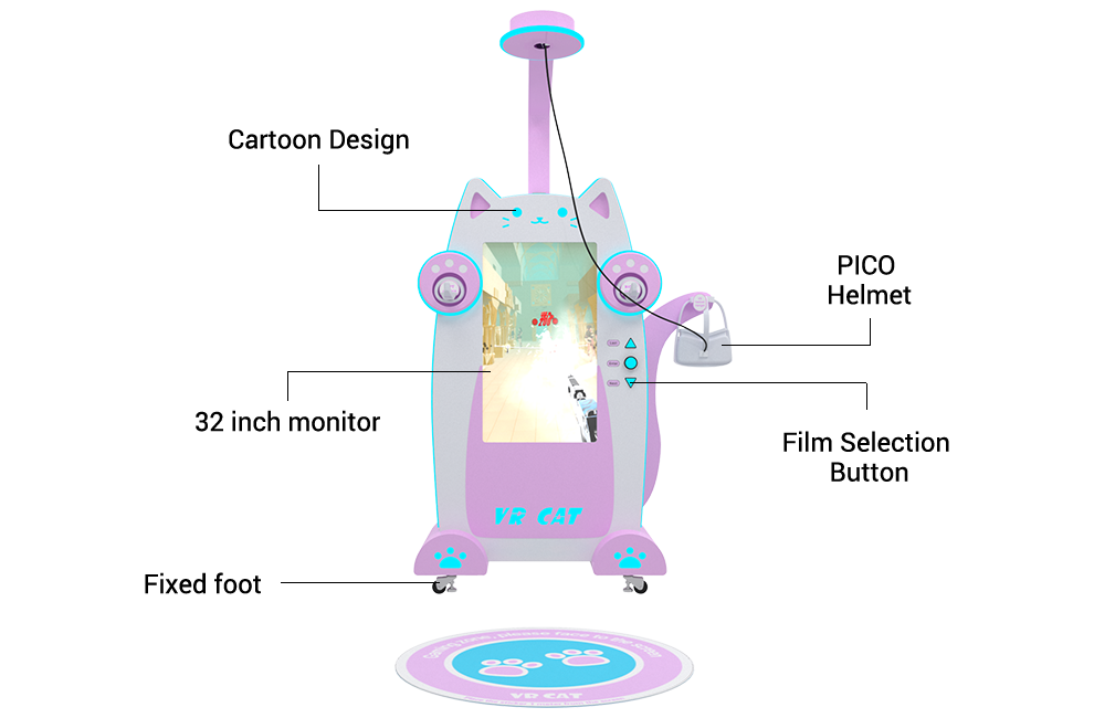 VR Cat Games Simulator | Movie Power