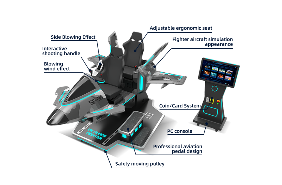 VR Super Fighter Flying Simulator 2 Player - MoviePower VR