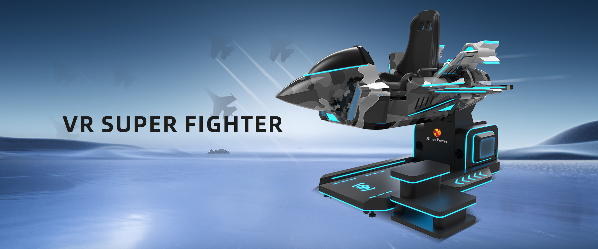 VR Super Fighter Flying Simulator 1 Players - Movie Power